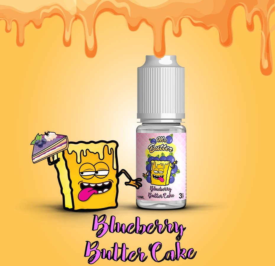 Mr Butter - Blueberry Butter Cake 10/30ml - MR BUTTER - NemAroma.dk